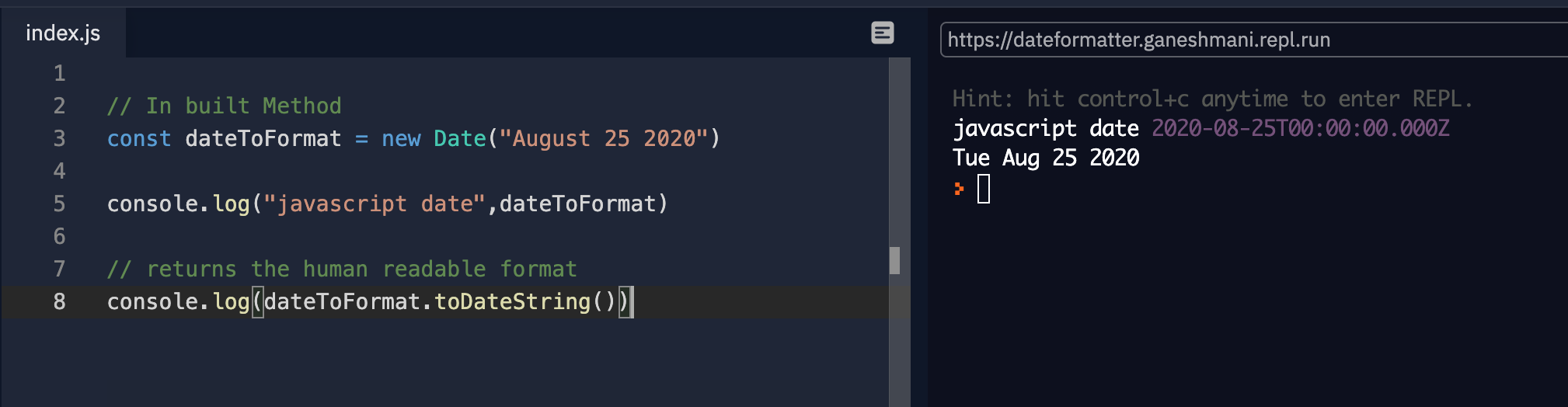 Learn To Format Date In Javascript Efficiently